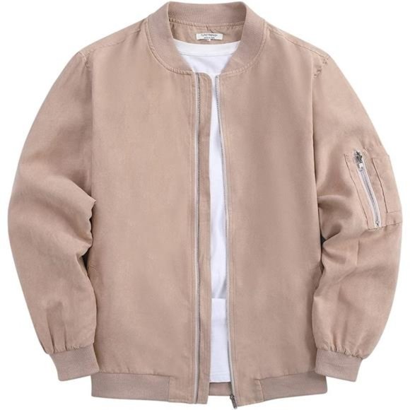 Jackets & Coats | Mens Suede Bomber Varsity Leather Jackets Softshell ...